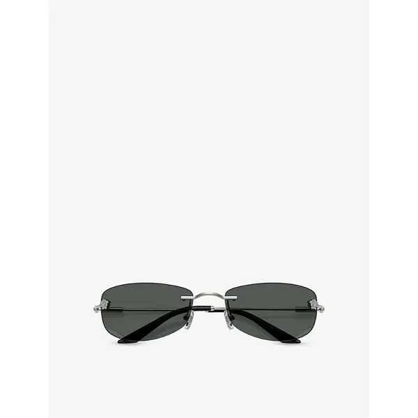 Versace Ve2279 Rectangular Metal Sunglasses