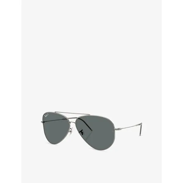 Ray-ban Pilot-frame Metal Sunglasses - Silver