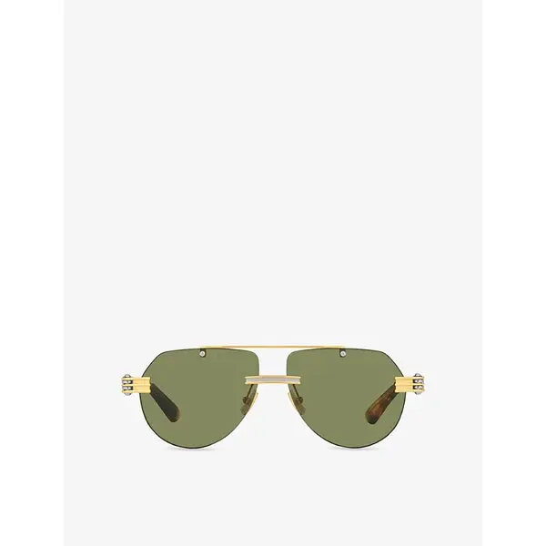 Ralph Lauren Pilot-frame Metal Sunglasses - Gold