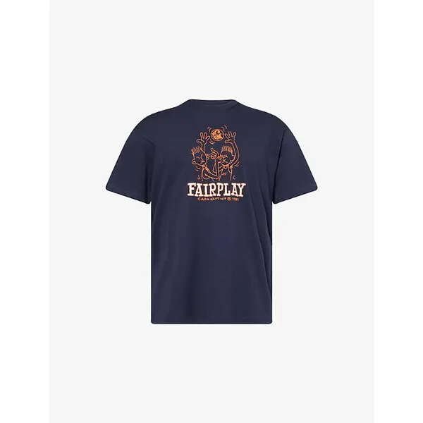 Carhartt Work In Progress Fairplay Cotton T-shirt - Dark Navy