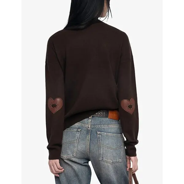 Zadig&Voltaire Wool And Cashmere-blend Jumper - Dark Chocolate