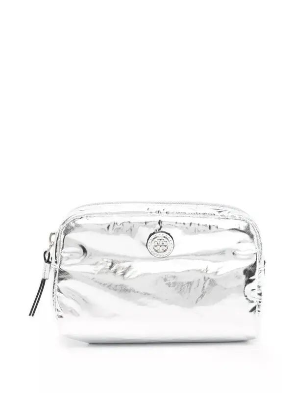 Tory Burch Virginia Makeup Bag - Silver