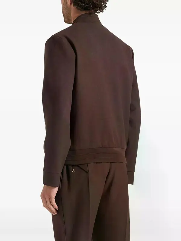 Manière De Voir Tailored Bomber Jacket - Brown