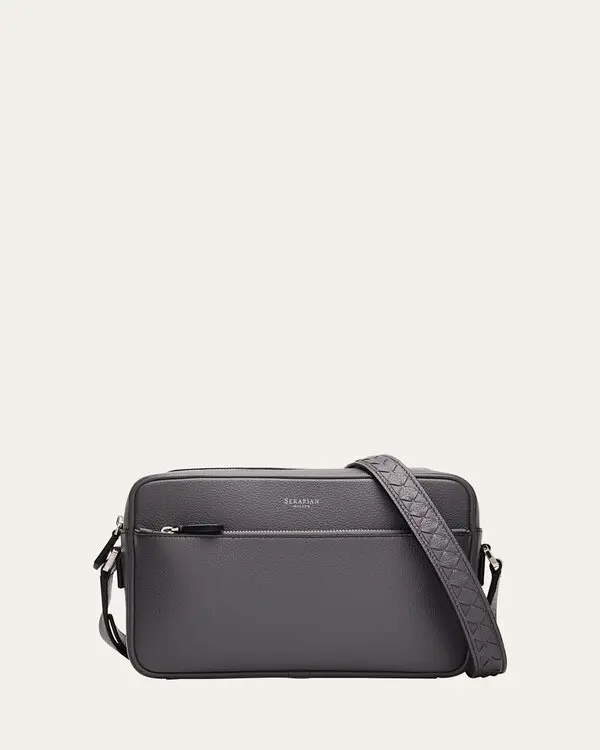 SERAPIAN East/west Cachemire Mosaico Crossbody Bag - Shadow