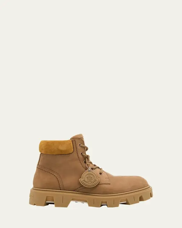 Moncler Peak City Lace-up Boots - Khaki