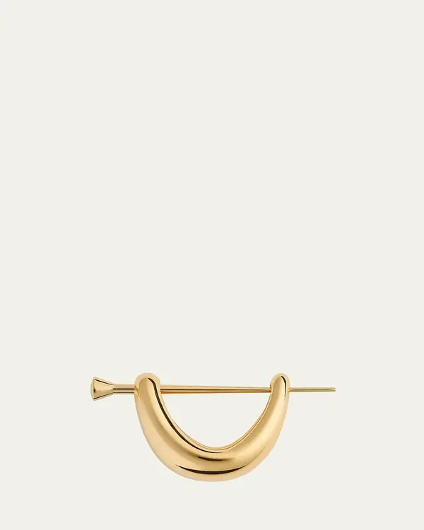 Bottega Veneta Gold-tone Hair Clip - Yellow