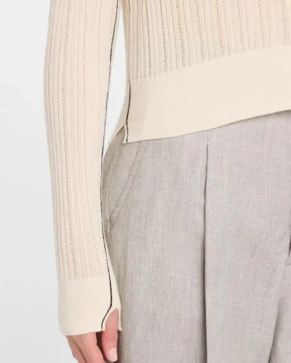 Maria Mcmanus Pointelle Knit Cardigan - Ivory