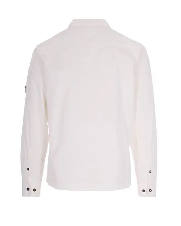 C.P. COMPANY Chrome-r Padded Overshirt - Gauze White