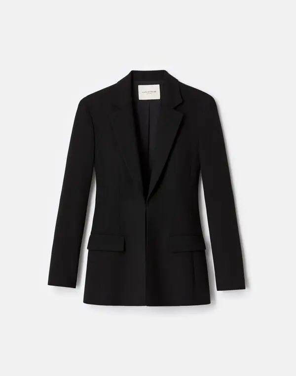 Lafayette 148 New York Wool Fitted Blazer