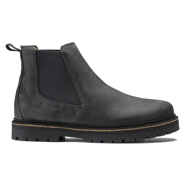 BIRKENSTOCK Stalon Leather Chelsea Boots - Graphite