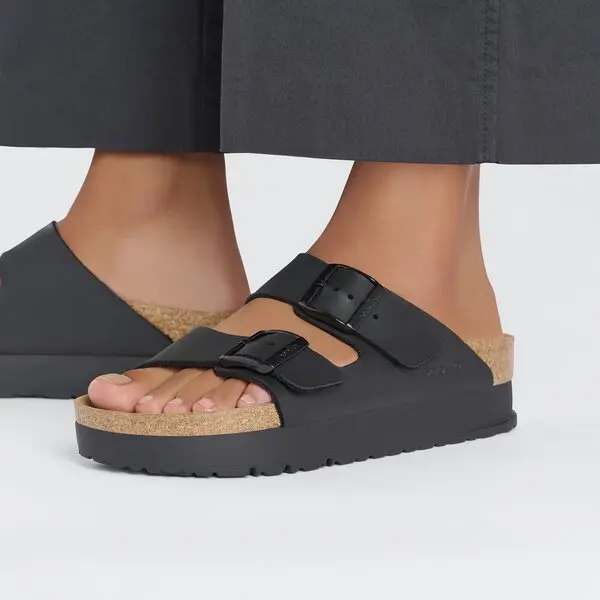 BIRKENSTOCK Arizona Flex Platform Birko-flor - Black