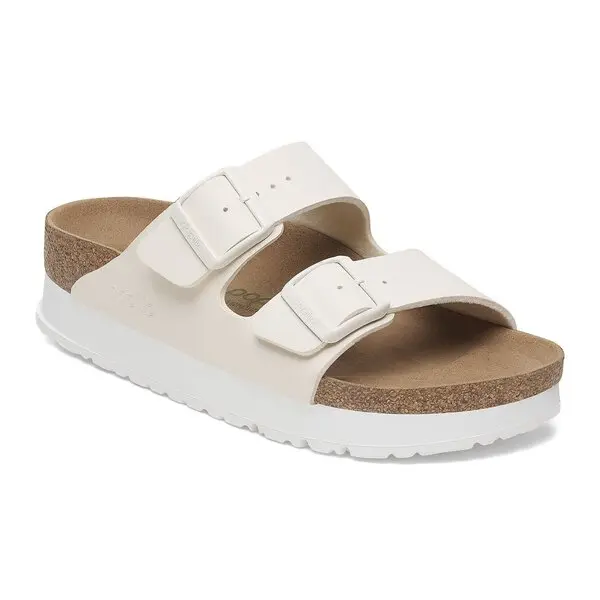 BIRKENSTOCK Arizona Flex Platform Birko-flor - Eggshell