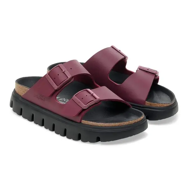 BIRKENSTOCK Arizona Chunky Birko-flor Sandals - Zinfandel
