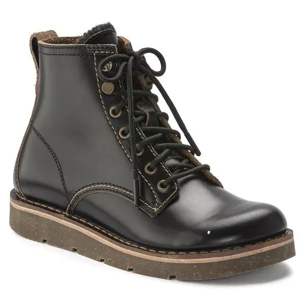 BIRKENSTOCK Birmingham Lace-up Ankle Boots - Black