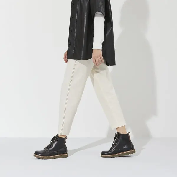 BIRKENSTOCK Birmingham Lace-up Ankle Boots - Black