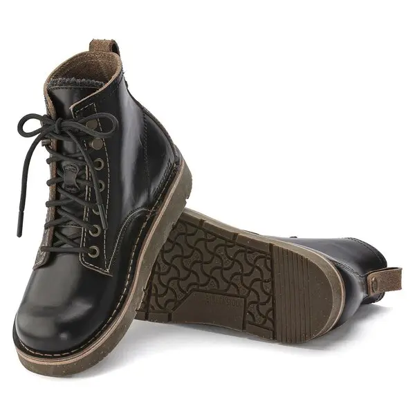 BIRKENSTOCK Birmingham Lace-up Ankle Boots - Black