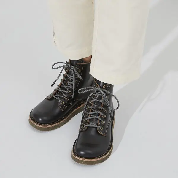 BIRKENSTOCK Birmingham Lace-up Ankle Boots - Black