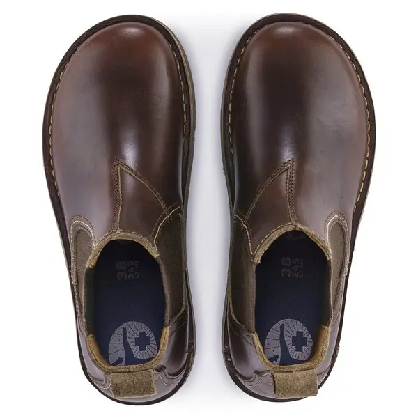 BIRKENSTOCK Birmingham Natural Leather Oiled Slip-on Boots - Roast