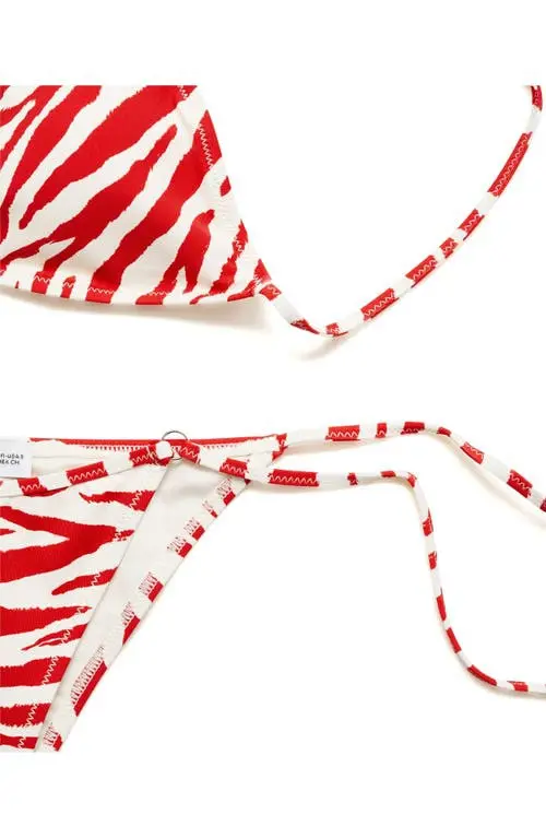Mango Zebra Print Bikini Bottom