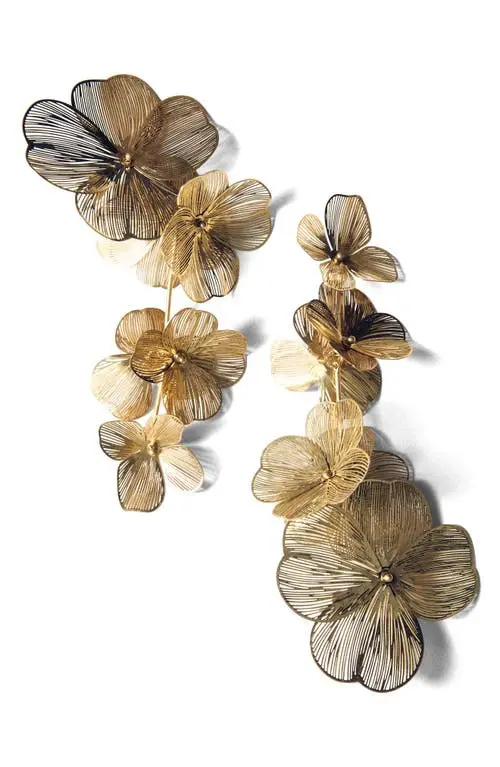 Mango Floral Dangle Earrings