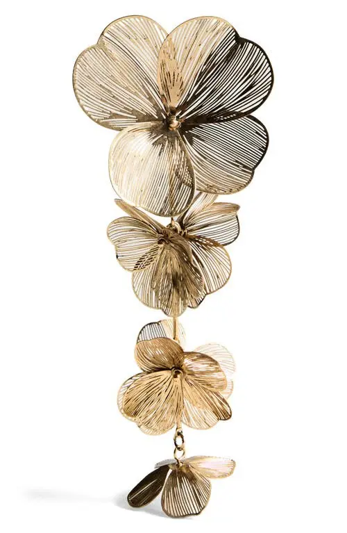 Mango Floral Dangle Earrings
