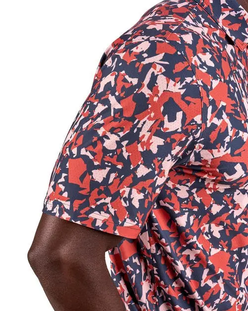 BLACK CLOVER Camo Mix Polo - Brandy