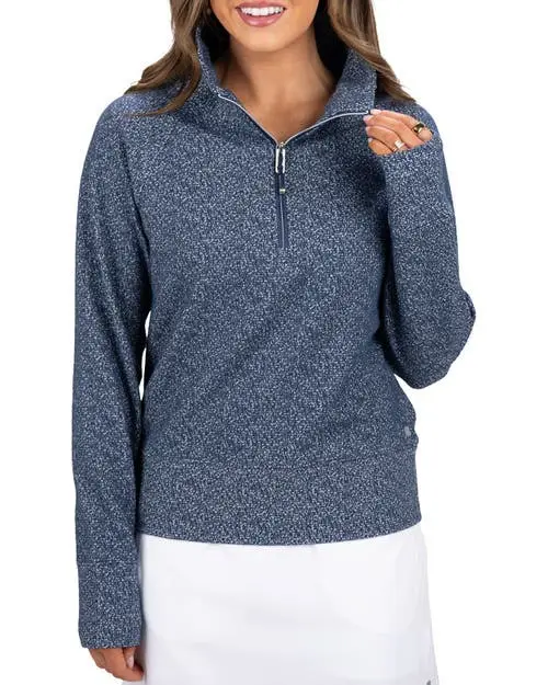 BLACK CLOVER Chloe Q-zip Sweatshirt - Navy