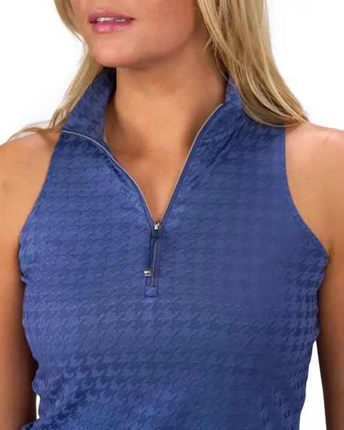 BLACK CLOVER Lynx Sleeveless Polo - Navy