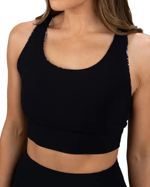 BLACK CLOVER Tykee Reversible Sports Bra - Black