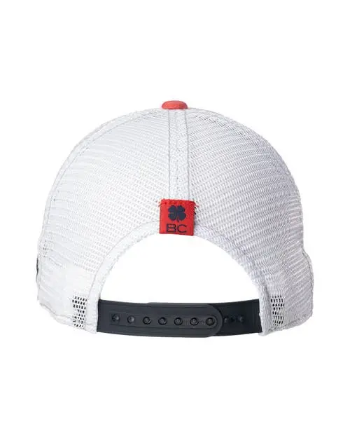BLACK CLOVER Usa American Flag Clover Trucker Hat - Navy