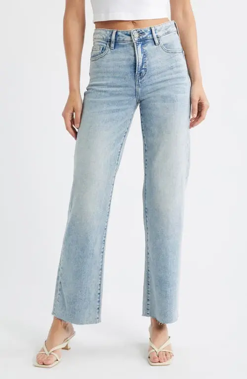 HIDDEN JEANS Raw Hem Straight Leg Jeans