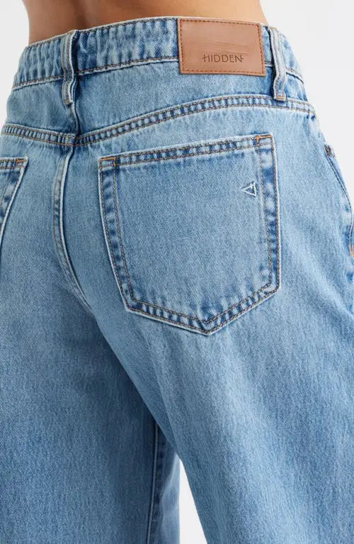 HIDDEN JEANS Seamed Wide Leg Dad Jeans