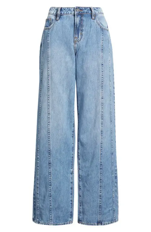 HIDDEN JEANS Seamed Wide Leg Dad Jeans