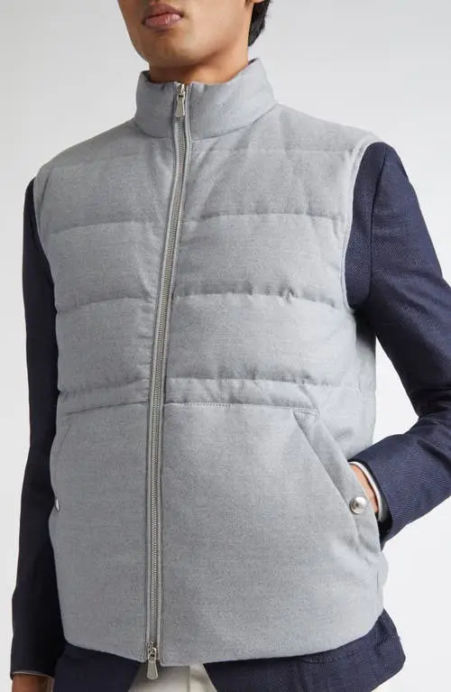 Eleventy Wool Down Puffer Vest