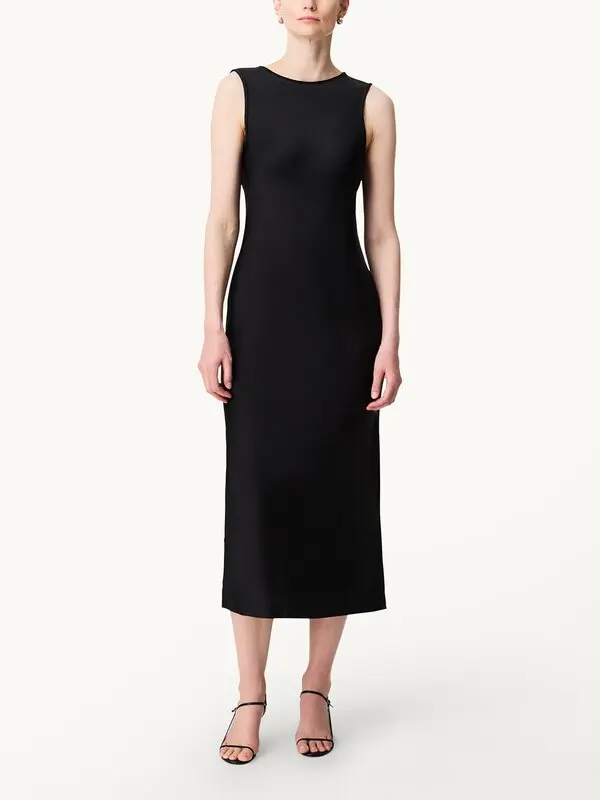 another tomorrow black dress Another Tomorrow Women's Doppio Structured Midi Dress - Black