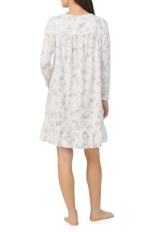 Eileen West Long Sleeve Short Cotton Nightgown