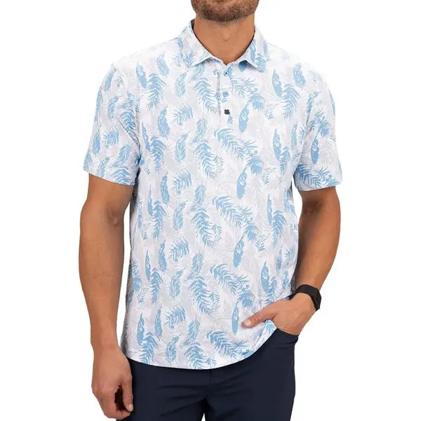 BLACK CLOVER Hidden Clover Polo - Blue