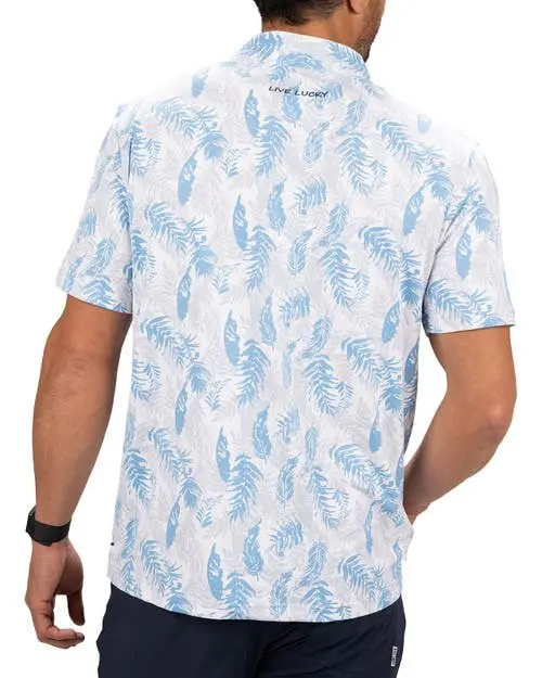 BLACK CLOVER Hidden Clover Polo - Blue