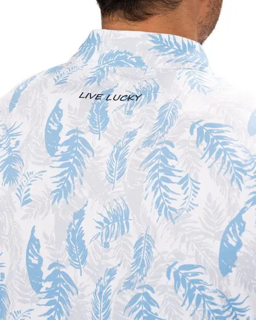 BLACK CLOVER Hidden Clover Polo - Blue