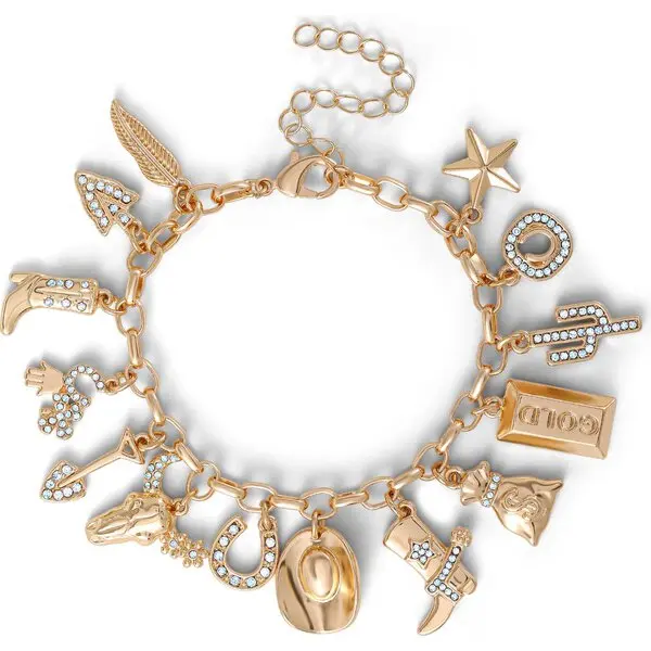 Jessica Simpson 20th Anniversary Charm Bracelet - Gold