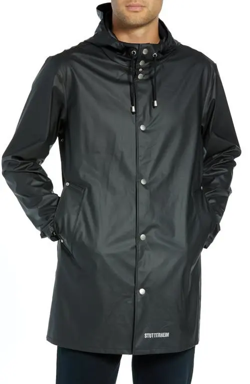 Stutterheim Stockholm Lightweight Raincoat - Black
