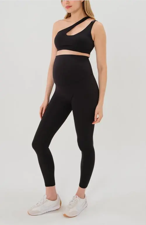 AXK Athletic Maternity Legging With Scrunch Butt Design And Supportive Belly Band