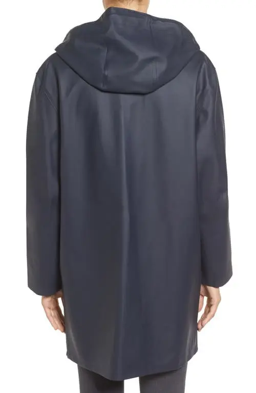 Stutterheim Mosebacke Hooded Raincoat - Navy