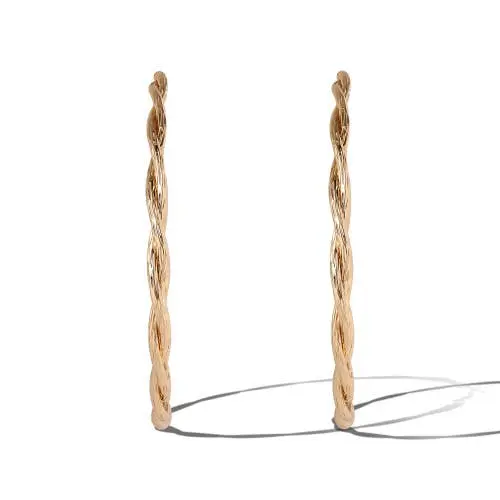 Jessica Simpson Twisted Hoop Earrings - Gold
