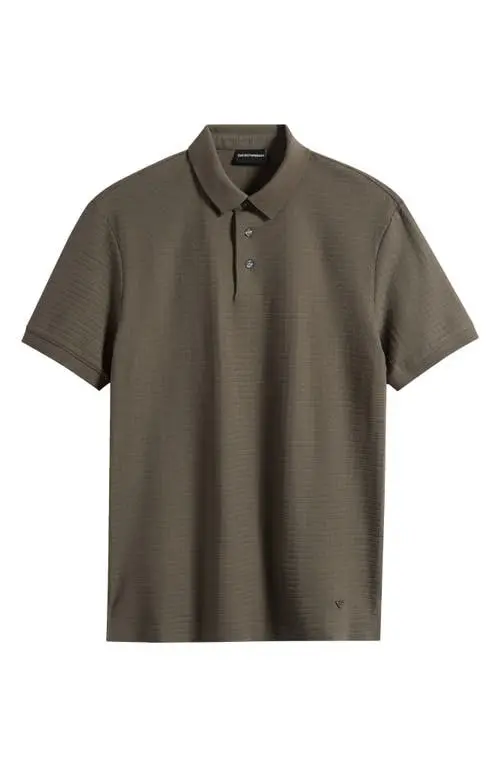 Emporio Armani Geo Texture Cotton Polo