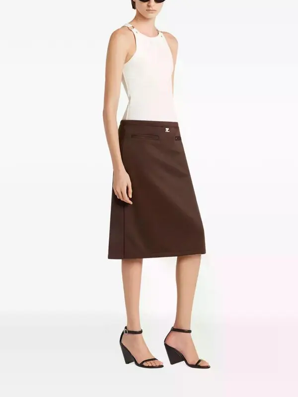 COURREGES Straight-cut Pencil Skirt