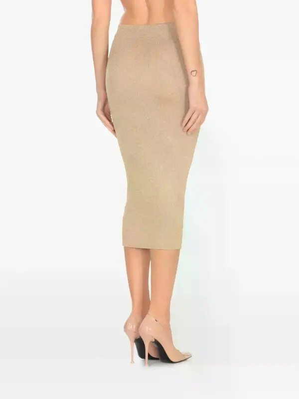 KANGRA Lurex-detail Midi Skirt