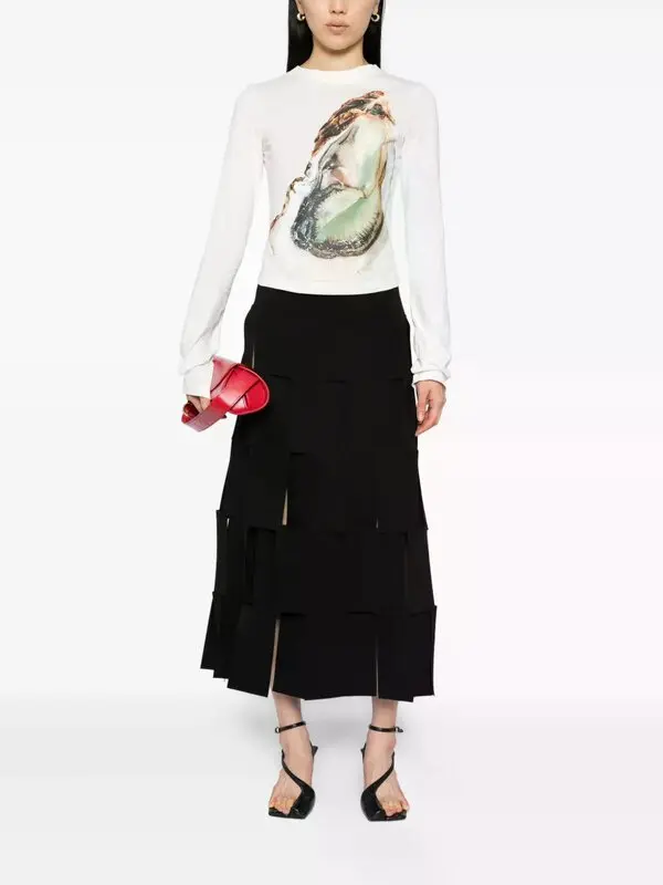 A.W.A.K.E. Mode Oyster Graphic-printed T-shirt - Neutrals
