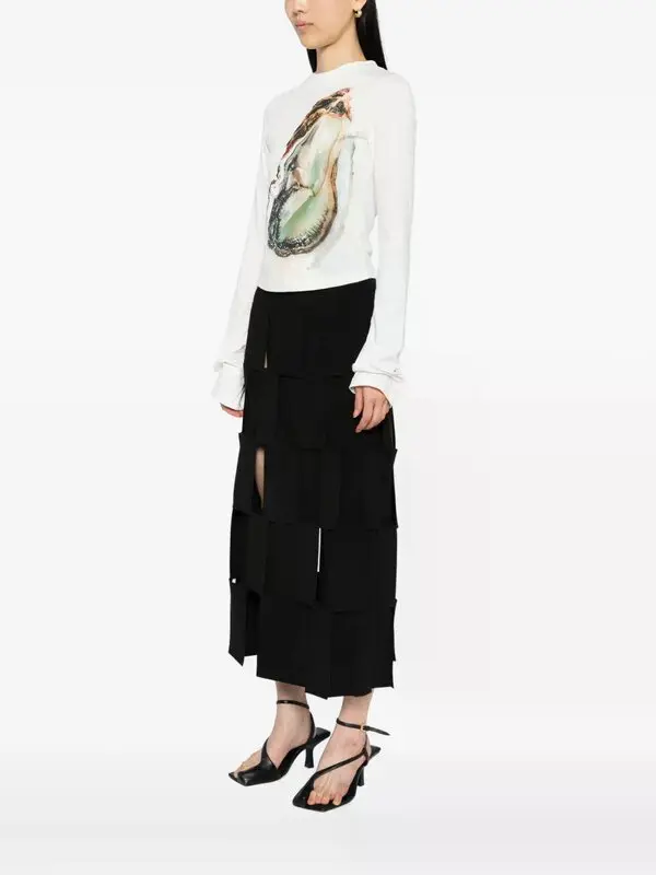 A.W.A.K.E. Mode Oyster Graphic-printed T-shirt - Neutrals