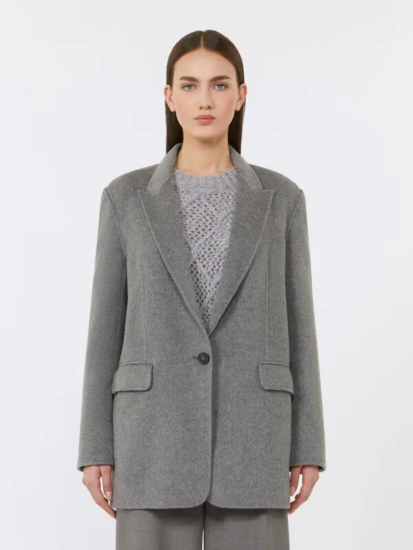 Max Mara Wool And Silk Double-cloth Blazer